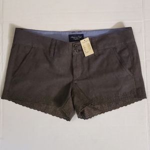 American Eagle Outfitters | Shorts | Nwt American Eagle Brown Scalloped ...